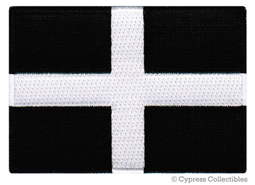 CORNWALL FLAG PATCH - ST. PIRAN'S CROSS – IRISH PATCHES